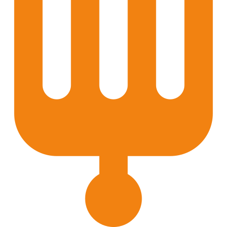 Afro Pick icon in Tiny Color Style