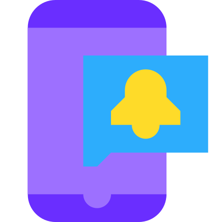 Push Notifications icon in Tiny Color Style