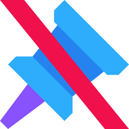 Unpin icon in Tiny Color Style