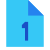 One Page icon in Tiny Color Style