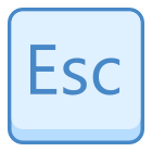 Esc icon in Blue UI Style