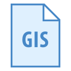 Blue UI 스타일의 GIS 아이콘