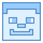 Minecraft Main Character icon in Blue UI Style