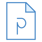PowerPoint icon in Blue UI Style