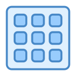 Data Grid icon in Blue UI Style