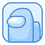 Among Us icon in Blue UI Style