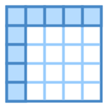 Data Sheet icon in Blue UI Style