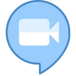 Google Meet icon in Blue UI Style