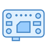 Raspberry Pi Zero icon in Blue UI Style