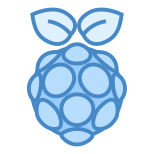 Raspberry Pi icon in Blue UI Style