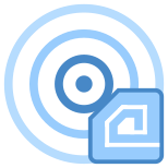 RFID Sensor icon in Blue UI Style