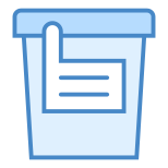 Urine Collection icon in Blue UI Style