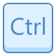 Ctrl icon in Cute Outline Style