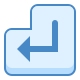 Enter Key icon in Cute Color Style