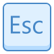 Esc icon in Cute Color Style