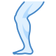Leg icon in Ice Cream Style