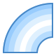 Rainbow icon in Color Style