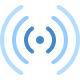 RFID Signal icon in Ice Cream Style