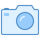 SLR Camera icon in Ice Cream Style