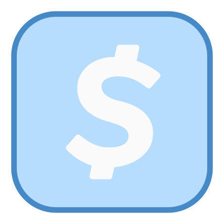 Cash App icon in Blue UI Style
