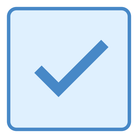 Checked Checkbox icon in Blue UI Style