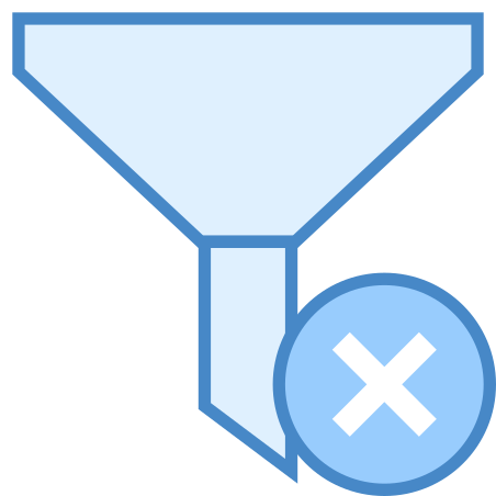 Clear Filters icon in Blue UI Style