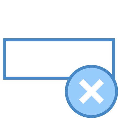 Delete Row icon in Blue UI Style