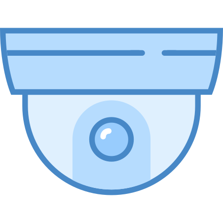 Dome Camera icon in Blue UI Style