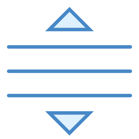 Drag Reorder icon in Blue UI Style