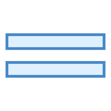 Equal Sign icon in Blue UI Style