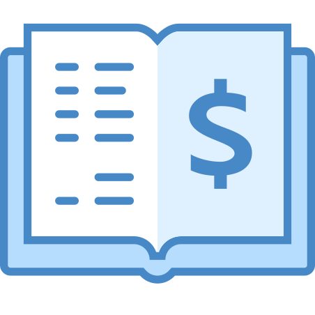 General Ledger icon in Blue UI Style