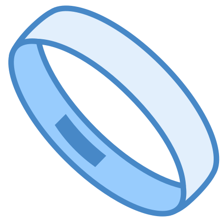 Gold Hallmark icon in Blue UI Style