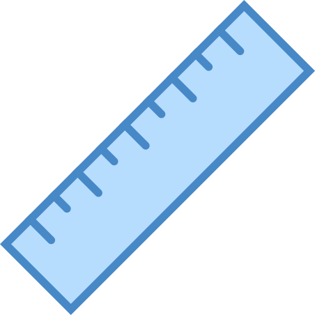Length icon in Blue UI Style