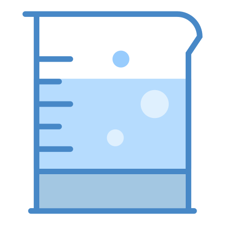 Measuring Cylinder icon in Blue UI Style