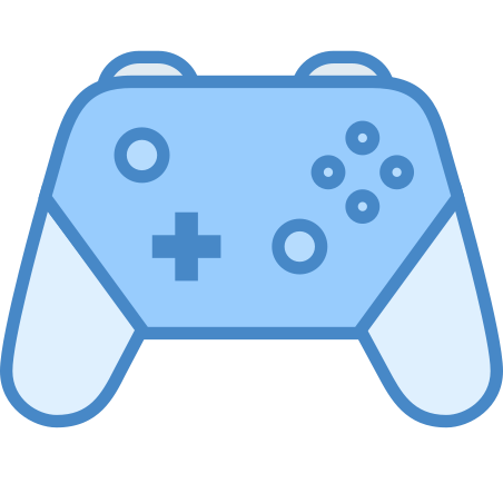 Nintendo Switch Pro Controller icon in Blue UI Style