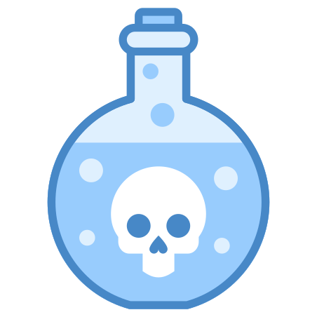 Poison Bottle icon in Blue UI Style
