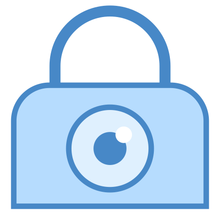 Privacy icon in Blue UI Style