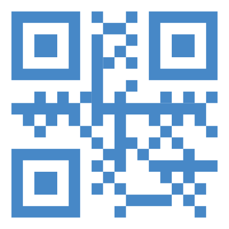 Qr Code icon in Blue UI Style