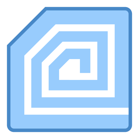 RFID Tag icon in Blue UI Style