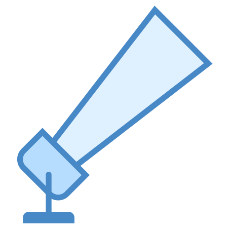 Searchlight icon in Blue UI Style