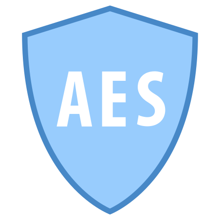 Security AES icon in Blue UI Style