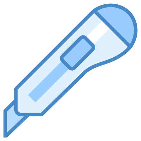 Stanley Knife icon in Blue UI Style