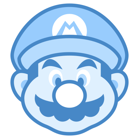 Super Mario icon in Blue UI Style