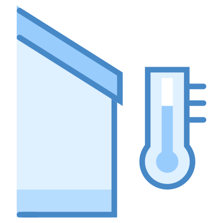 Temperature Outside icon in Blue UI Style