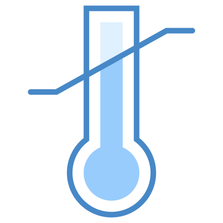 Temperature Sensitive icon in Blue UI Style