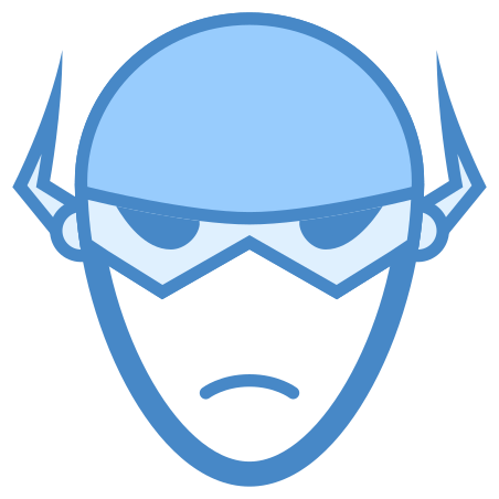 The Flash Head icon in Blue UI Style