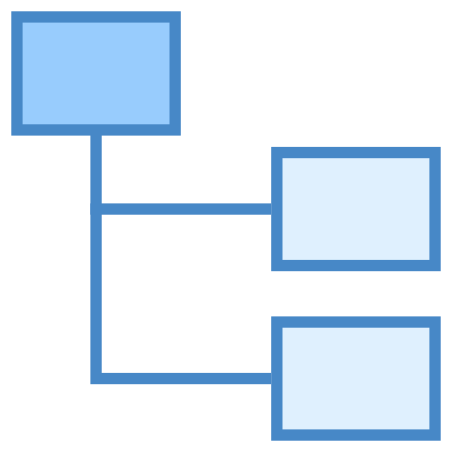Tree Structure icon in Blue UI Style