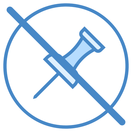 Unpin 2 icon in Blue UI Style