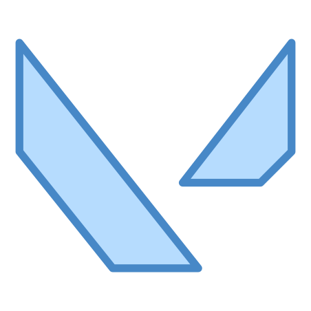 Valorant icon in Blue UI Style