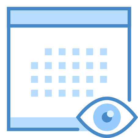 View Schedule icon in Blue UI Style